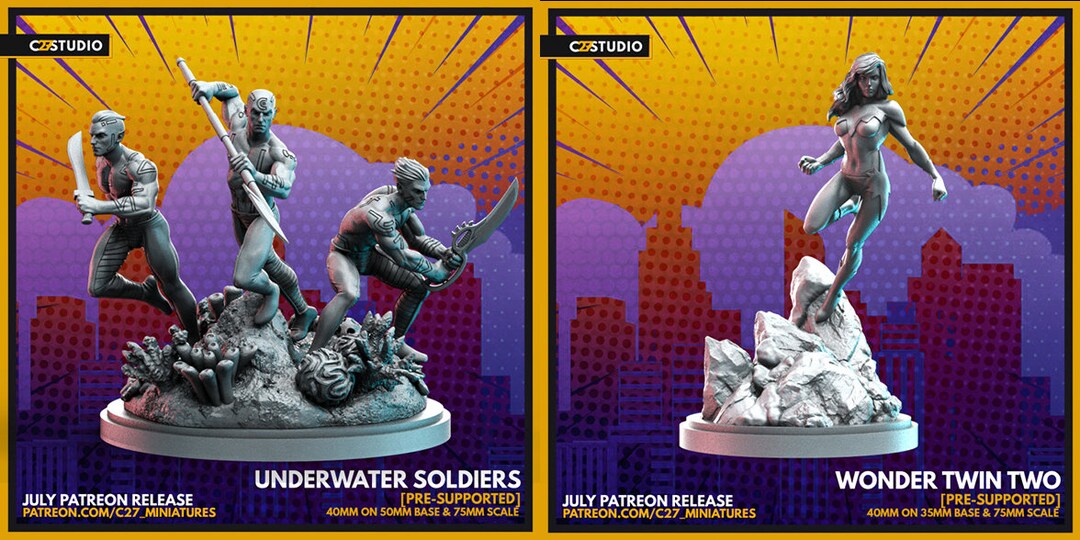 Mutants Metahumans 12 C27 Miniatures Crisis Protocol Miniature Dnd Mini ...