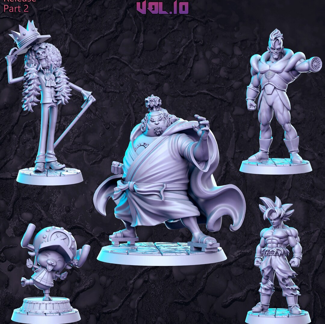 Anime Series Vol.10 Brook Android 16 Choper Goku Ultra Instinct Jinbe ...