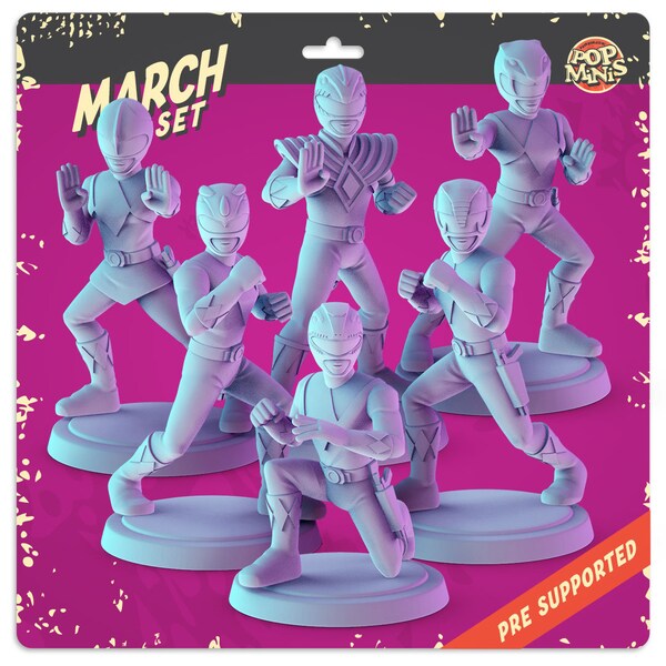 Power Rangers Miniatures - Etsy