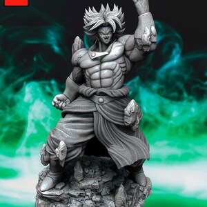 Dragon Ball Z Models 01 Broly Bust 1/6 1/10 Scale Broly Full 1/6 Scale ...