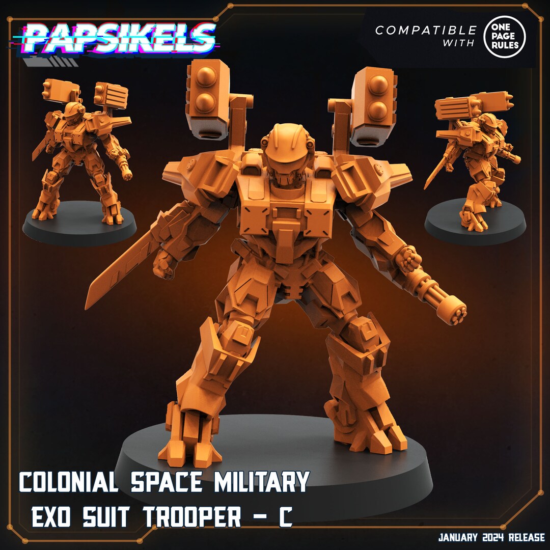 Colonial Space Military Exo Suit Trooper C Dropship Troopers Papsikel ...