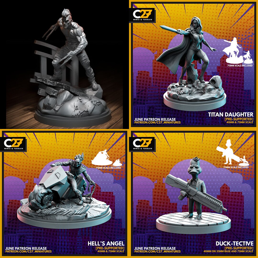 Mutants Metahumans 11 C27 Miniatures Crisis Protocol Miniature Dnd Mini ...