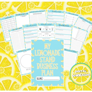 Lemonade Stand Business Plan for Young Entrepreneurs - Printable ...