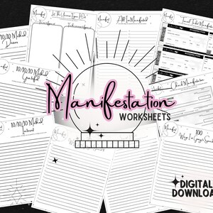 Manifesting Worksheets | Manifestation Methods | Law of Attraction ...