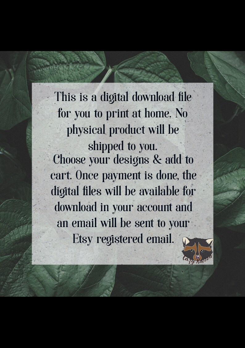 Printable Digital GOODBYE CARD Digital Download and - Etsy