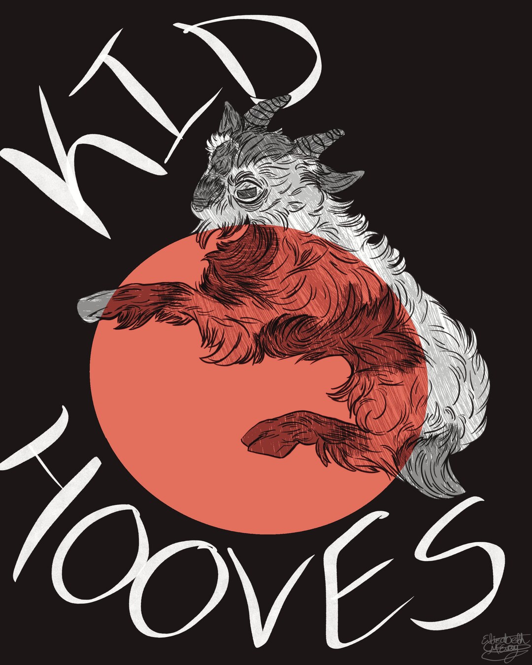 Kid Hooves Goat Print - Etsy