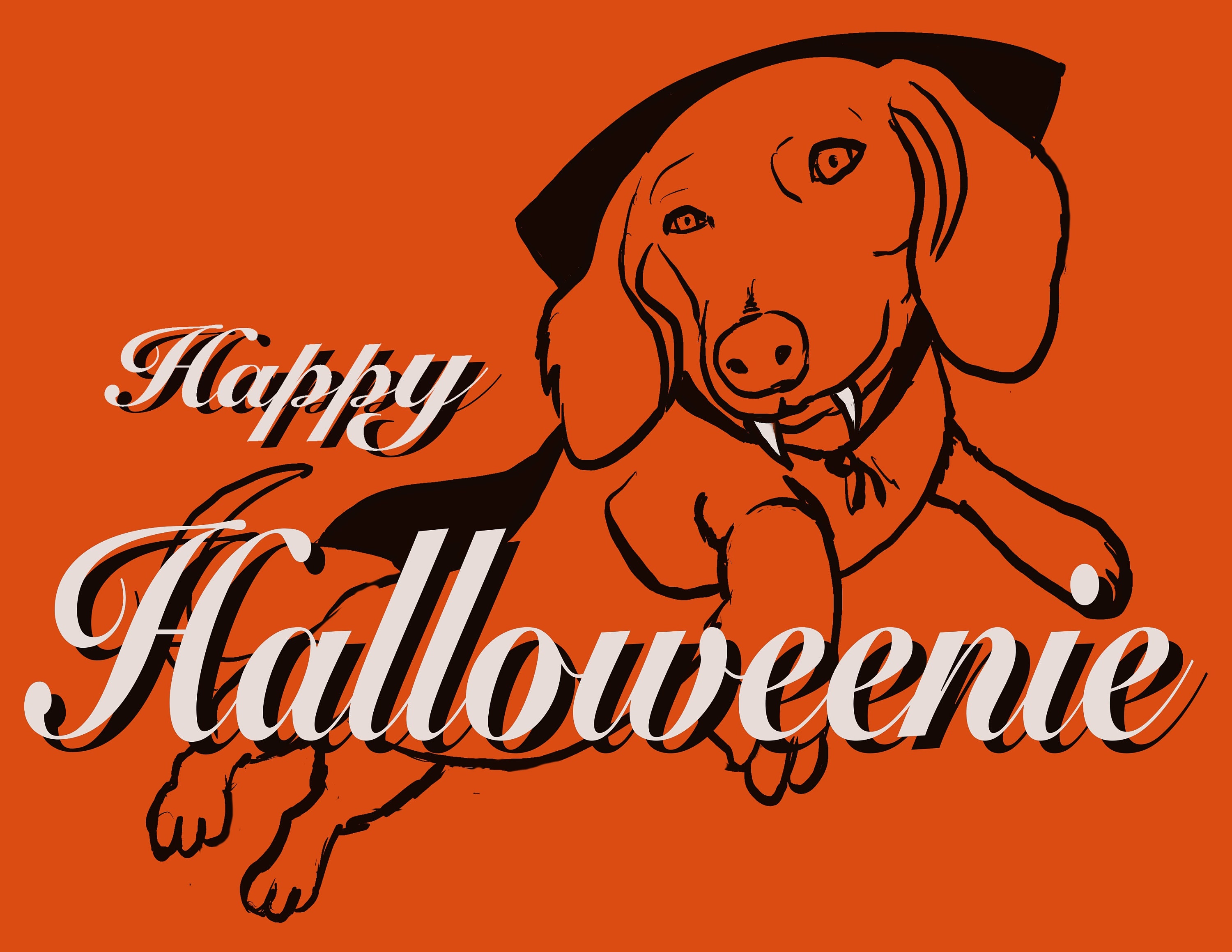 Happy Halloweenie-svg-transparent Background- for Cricut - Etsy
