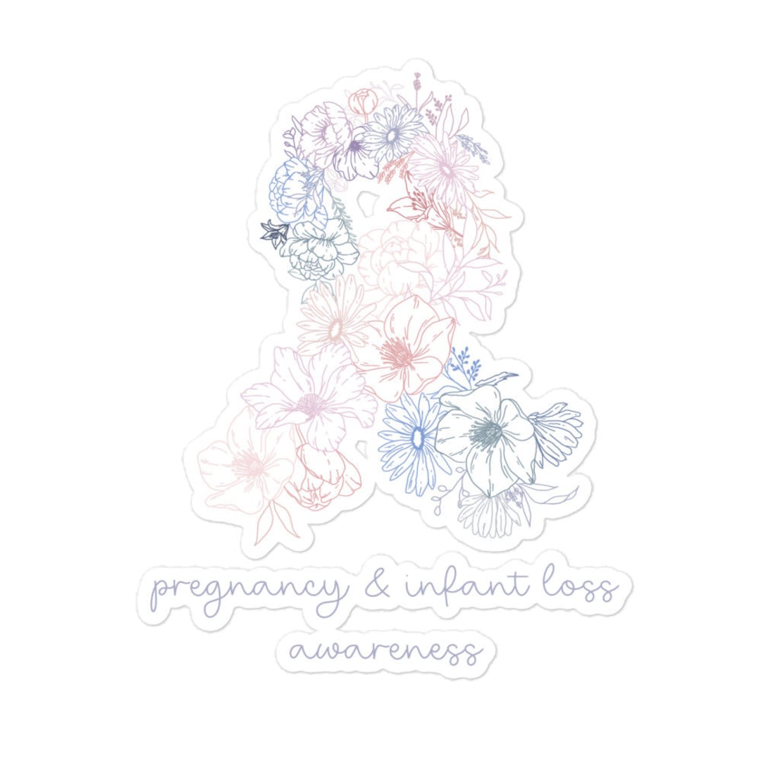 Pregnancy and Infant Loss Awareness Sticker- Stillbirth, Miscarriage ...
