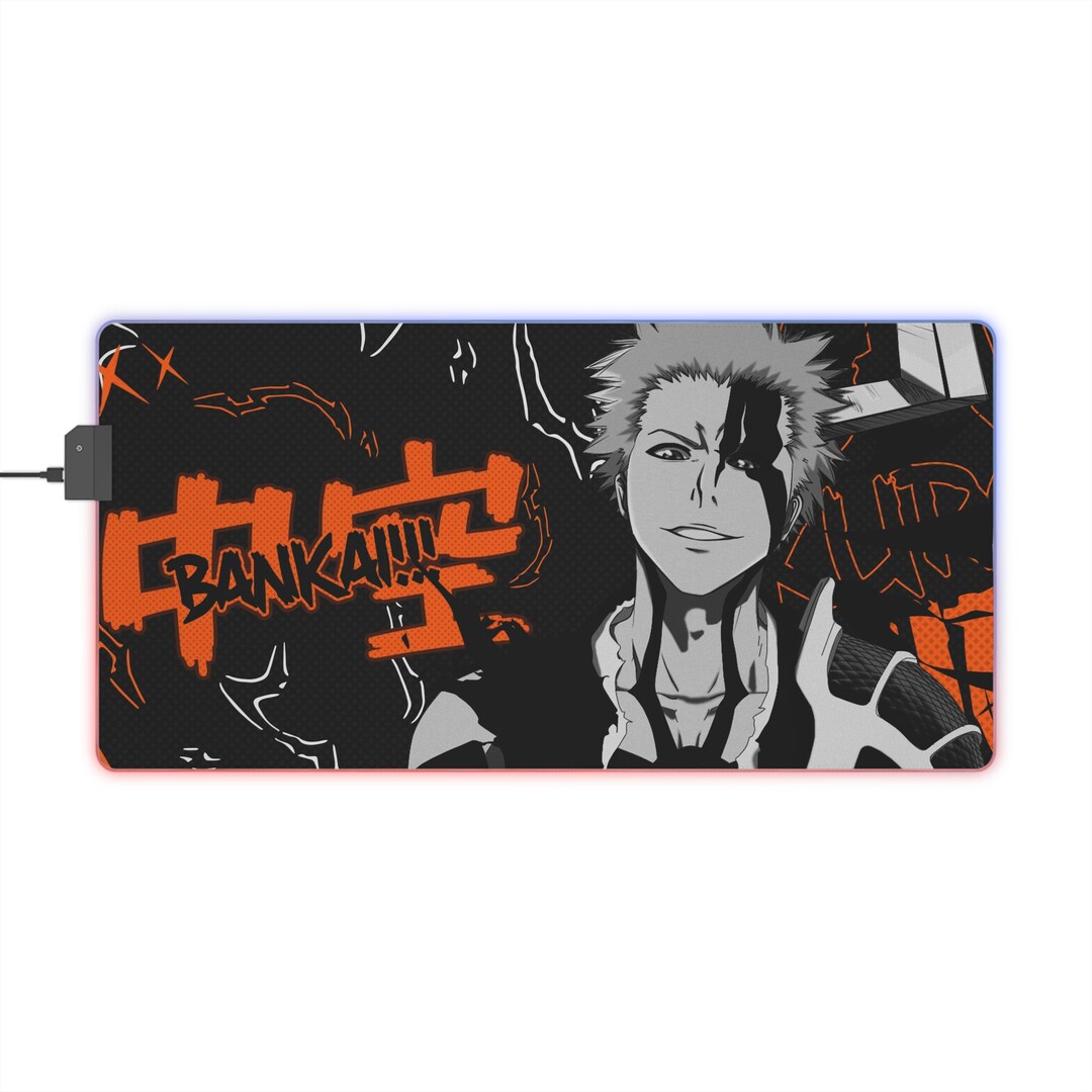 Tensa Zangetsu Ichigo Kurosaki Bankai LED Gaming Mouse Pad, Bleach ...