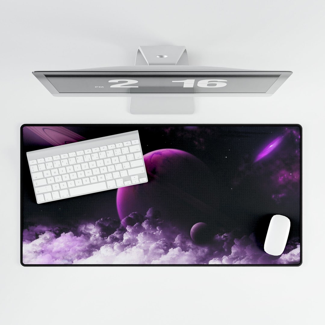 Explore the Cosmos With Our Space-themed Desk Mat Galaxy Vibes for ...