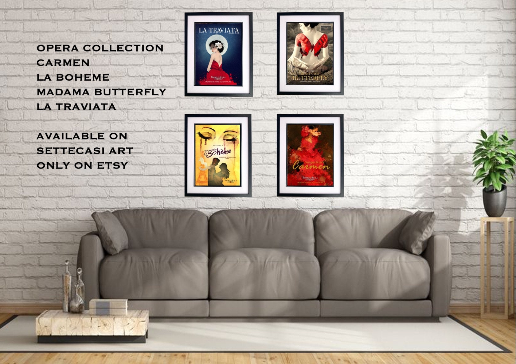 Italian Opera Wall Art. Madama Butterfly by Puccini, World Famous ...