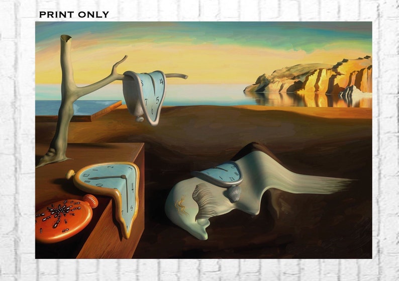 Salvador Dali, the Persistence of Memory. Famous Painting Classic ...