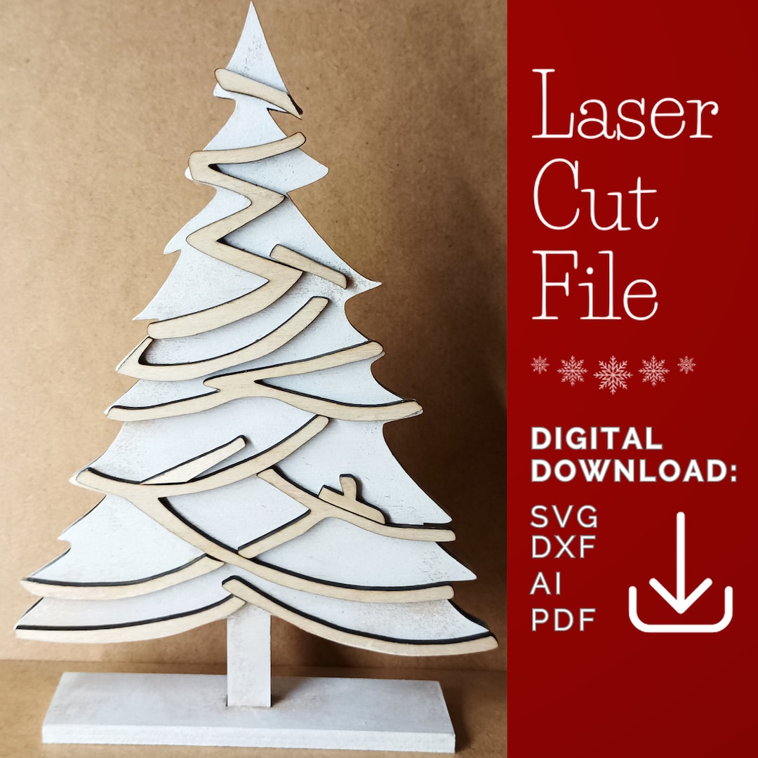 200mm78in Christmas Tree Laser Cut File Digital Download - Etsy