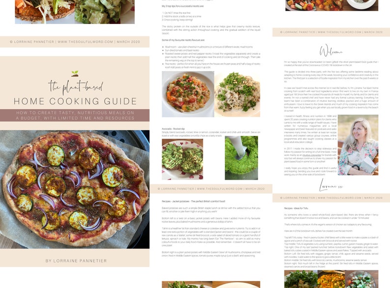 Plant-based Home Cooking Guide - Etsy
