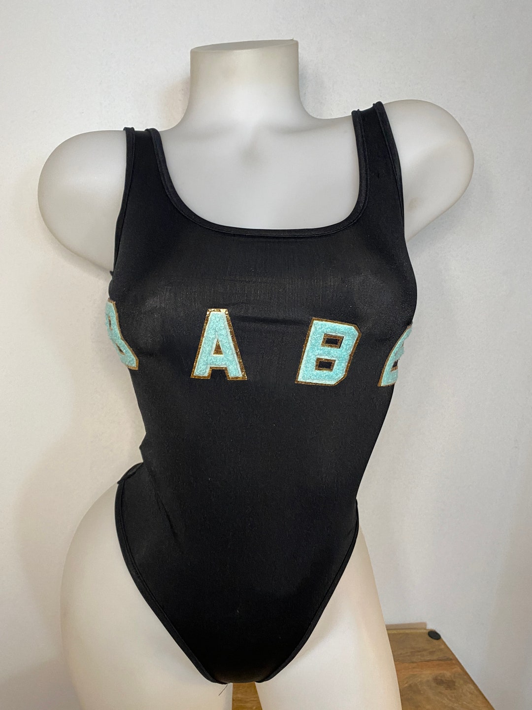 JILLYROCKS #326 1 Pc Black Thong Bodysuit BABE RAVE Festival Wear ...