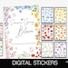 Flower Stickers Digital Spring Stickers April Digital Planner Stickers ...