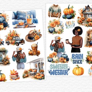 Autumn Stickers Goodnotes Stickers PNG Digital Stickers Autumn Icons ...