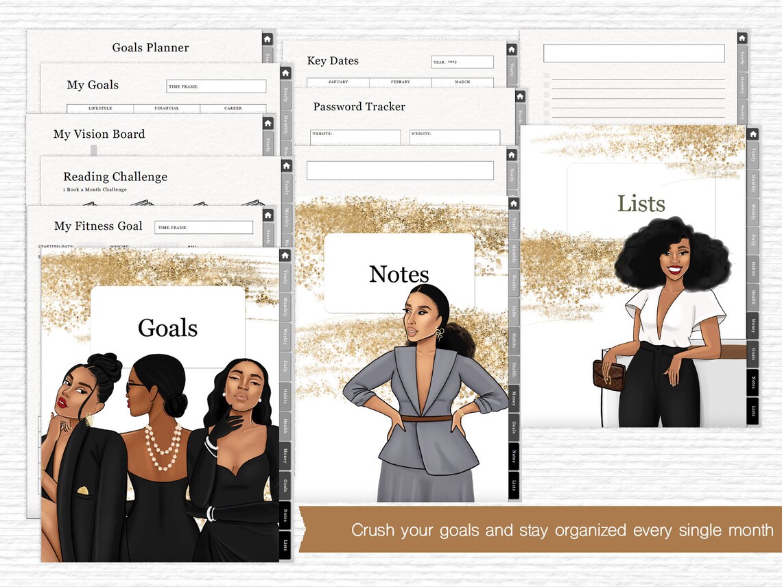 Digital Planner 2023 2024 Dated Ipad Goodnotes Notability - Etsy