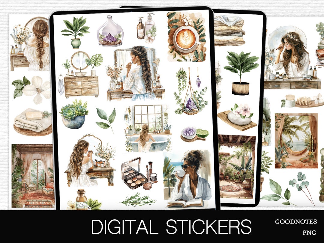 Daily Routine Stickers to Dos Digital Stickers That Girl Goodnotes ...