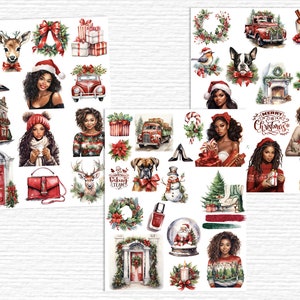 Christmas Digital Stickers Christmas Stickers Winter Sticker Kit ...