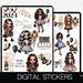 New Year Digital Planner Stickers 2024 Goodnotes Sticker Kit Champagne ...