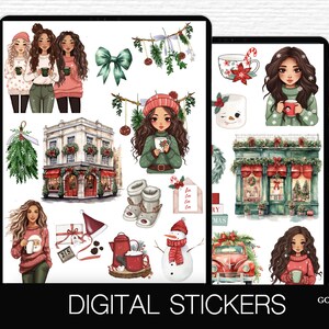Christmas Digital Stickers for Goodnotes Planner Digital Planning ...