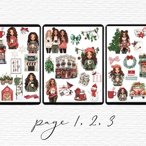 Christmas Digital Stickers for Goodnotes Planner Digital Planning ...
