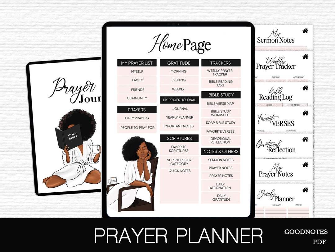 Goodnotes Prayer Planner Christian Prayer Journal Spiritual Journey ...