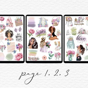 Spring Goodnotes Stickers for Digital Planners Goodnotes Flower ...