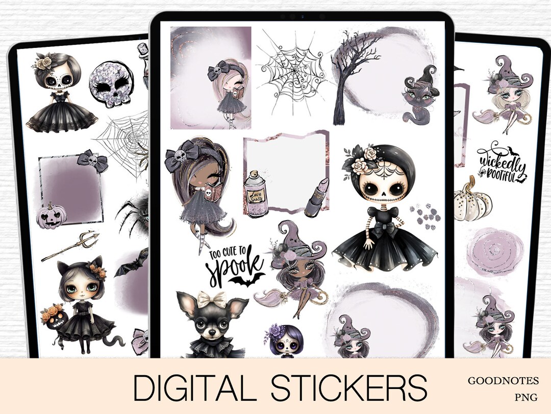 Halloween Digital Planner Stickers for Goodnotes Halloween Icons ...