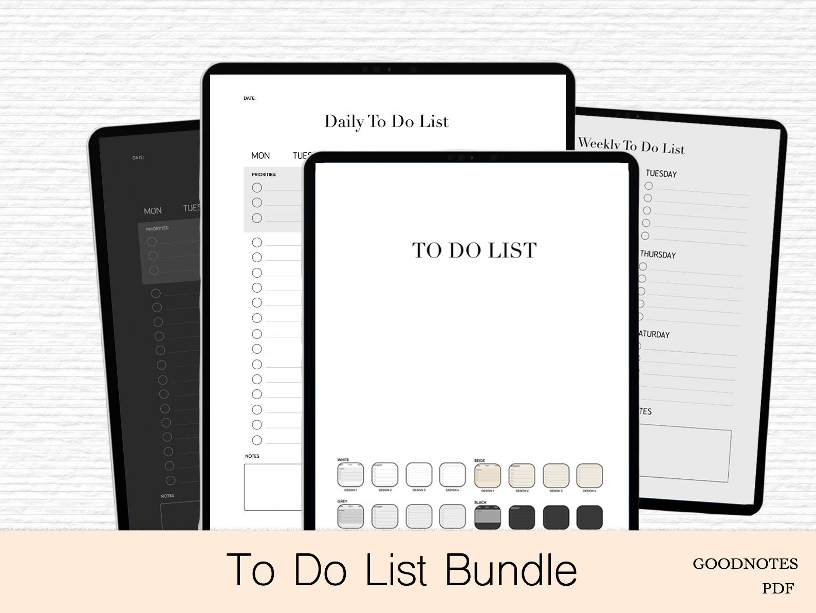 To Do List Goodnotes Template Daily Digital Task Tracker Weekly Task ...