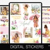 Spring Digital Stickers Individual Png Spring Flowers Floral Icons ...