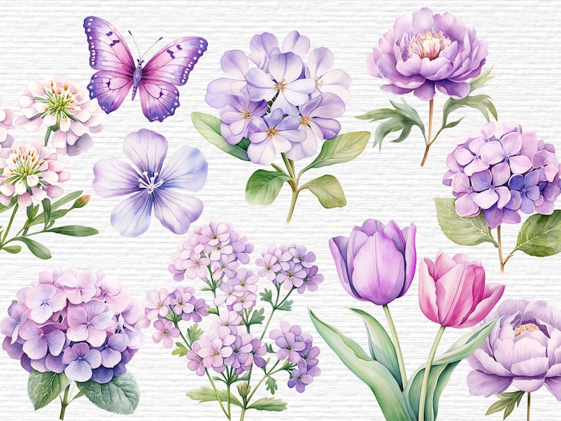 Flower Stickers Digital Spring Stickers April Digital Planner Stickers ...