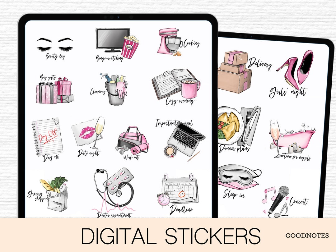 To Do Icons Everyday Life Icon Goodnotes Stickers Appointment Reminders ...