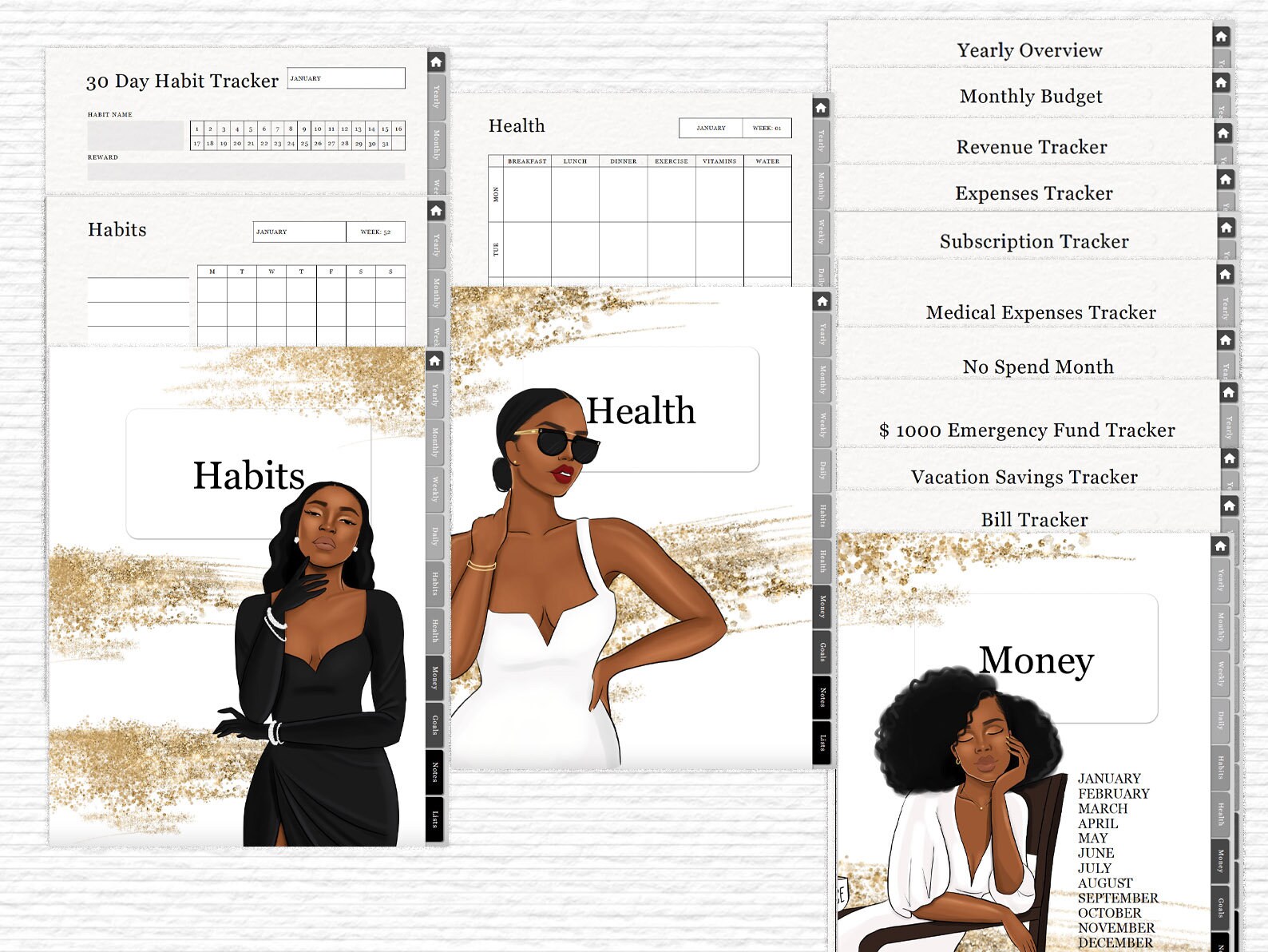 Digital Planner 2023 2024 Dated Ipad Goodnotes Notability - Etsy