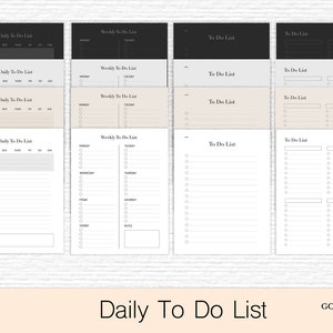 To Do List Goodnotes Template Daily Digital Task Tracker Weekly Task ...