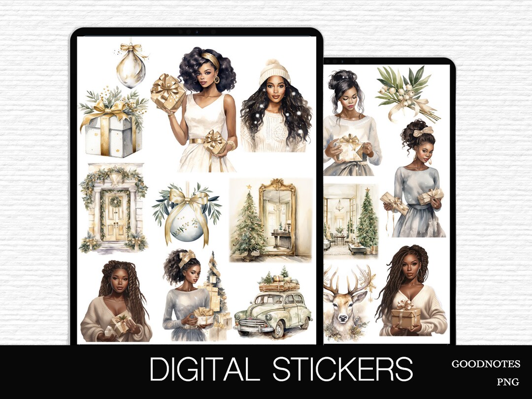 Christmas Winter Goodnotes Stickers December Digital Sticker Kit for ...