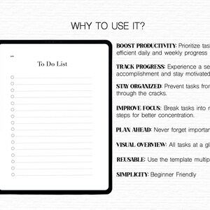 Digital To-do List Goodnotes Template for Efficient Task - Etsy