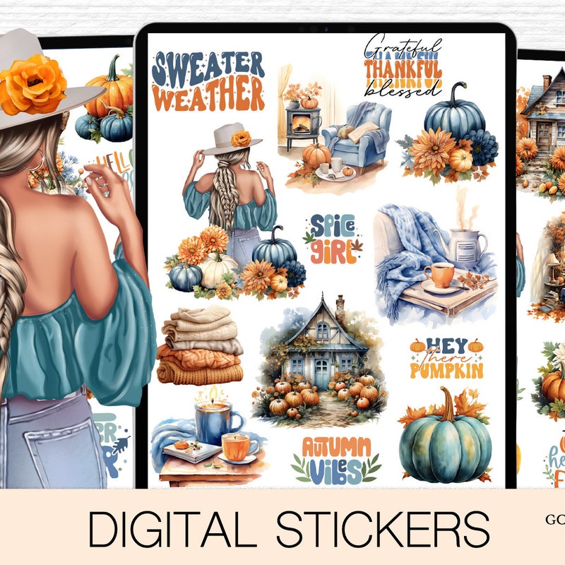 Autumn Digital - Etsy