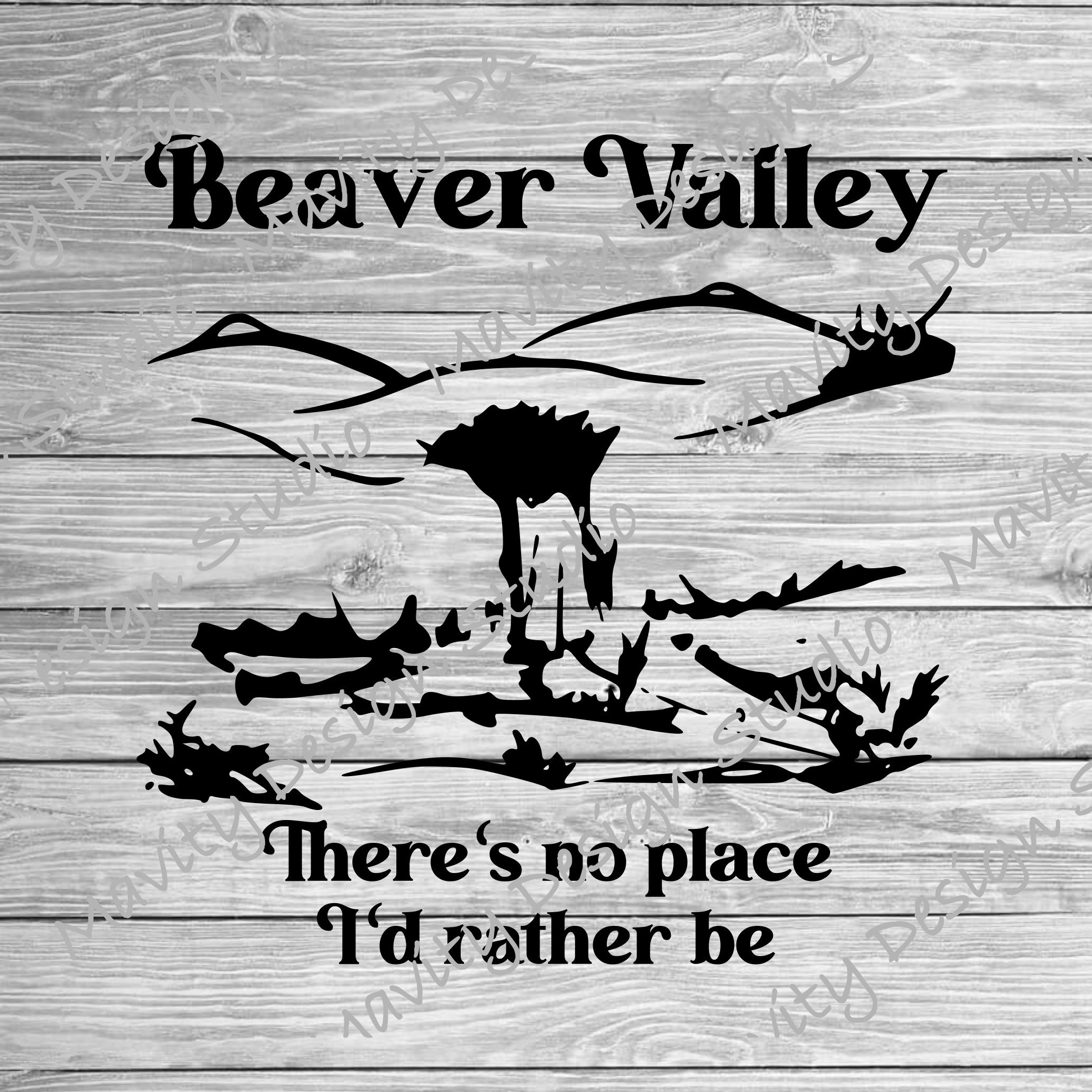 Beaver Valley SVG Inappropriate Humor Silhouette Cut - Etsy Canada