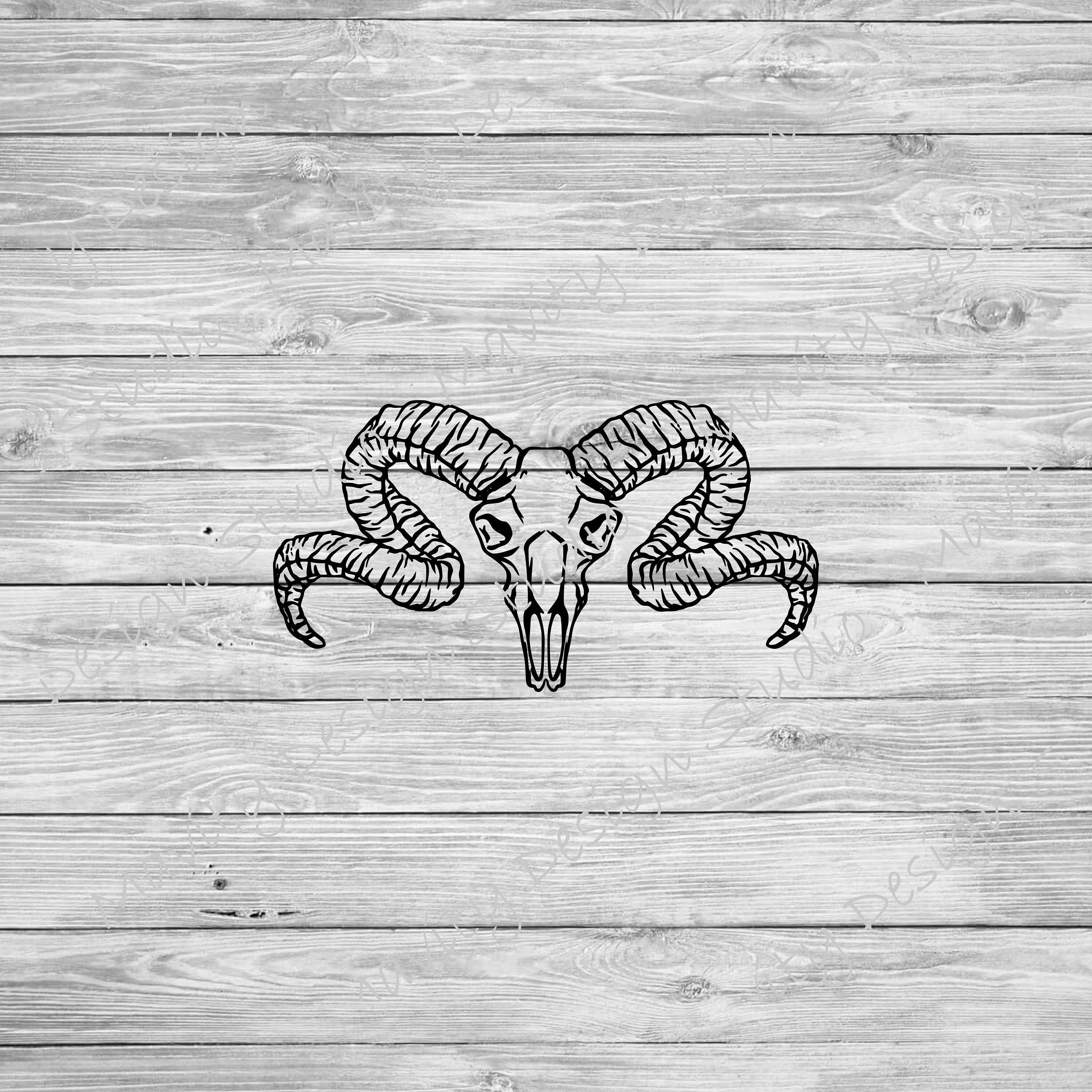 Ram Skull SVG Ram Skull PNG Goat Skeleton Vector Clipart - Etsy