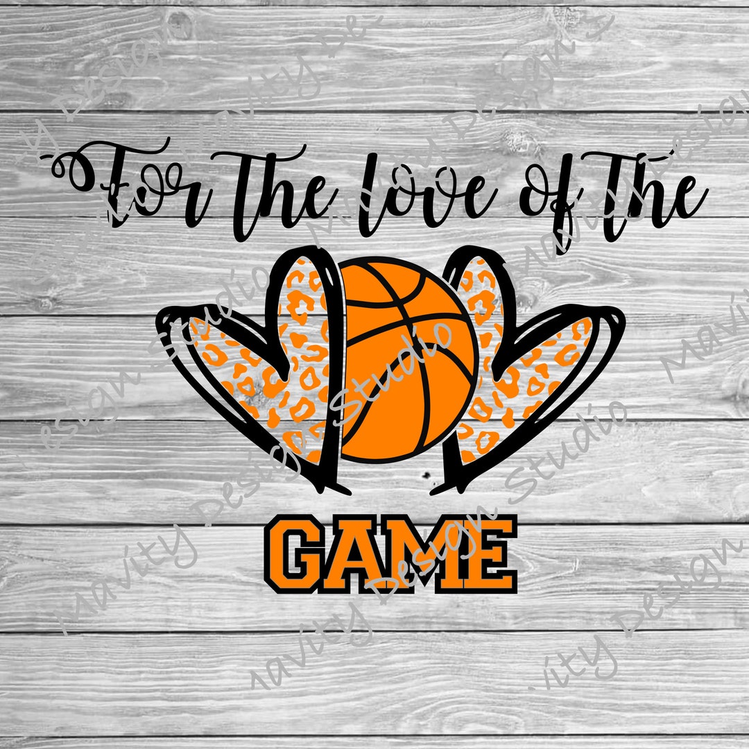 Leopard Print Basketball SVG PNG: Girls' Game Design (digital Download ...
