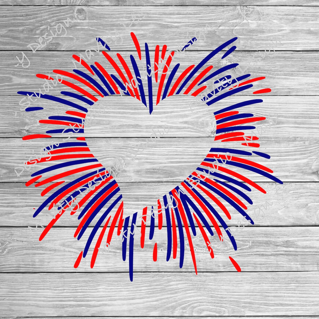 Firework Heart SVG | 4th of July Svg File for Cricut | Svg Designs for ...
