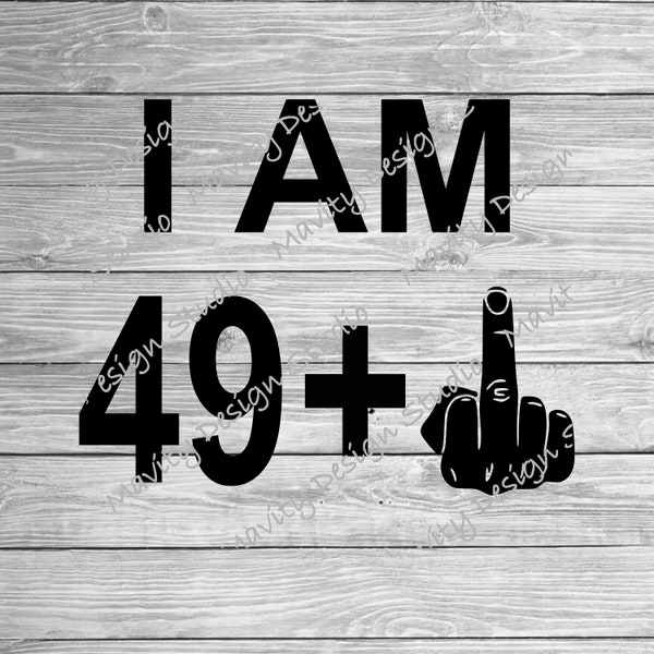 I Am 59 Middle Finger Png - Etsy