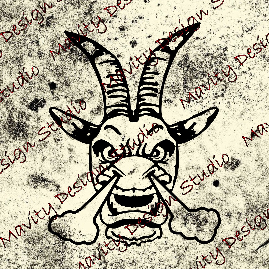 Angry Billy Goat Svg | Png | Smoke Out of Nose | Clipart | - Etsy