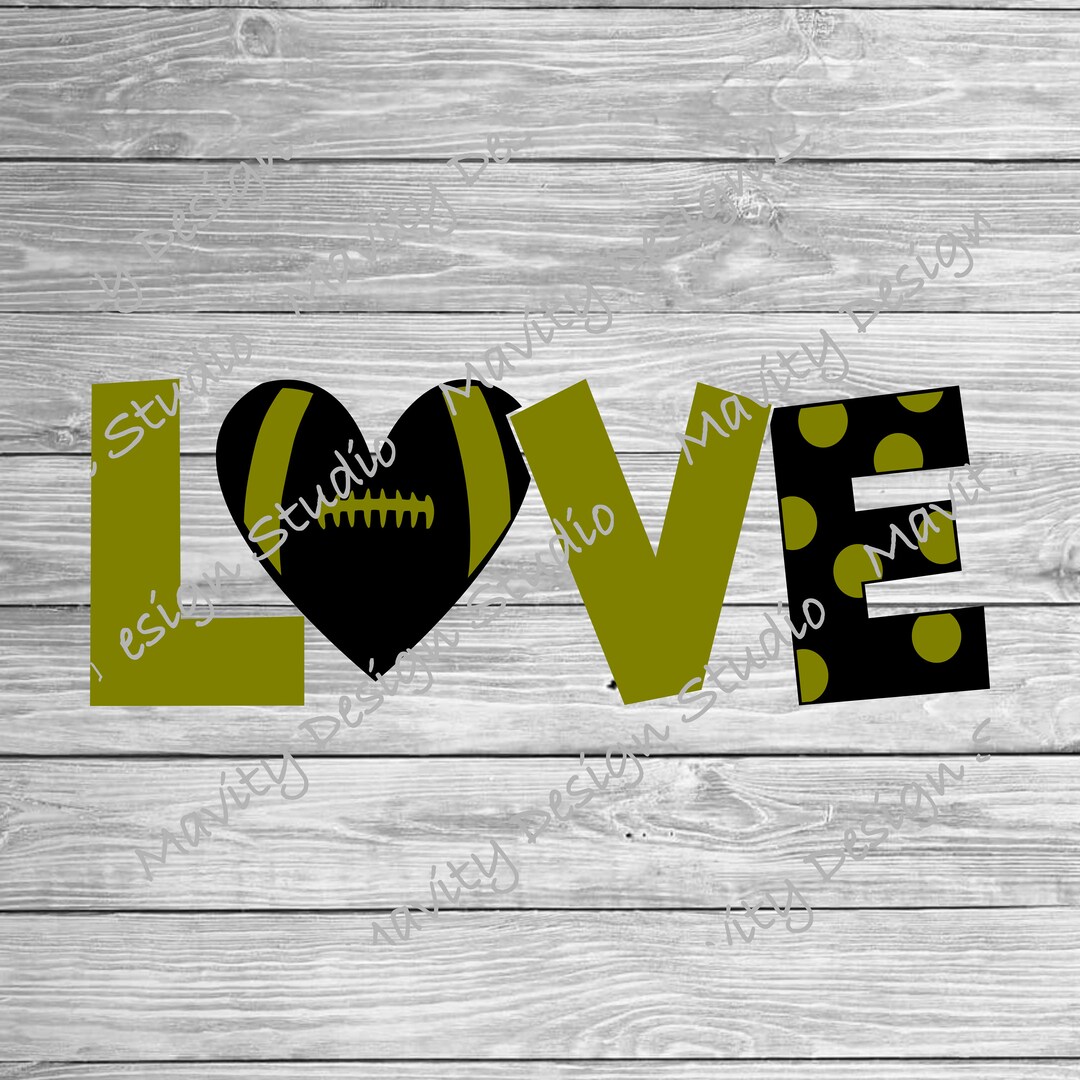 Football LOVE PNG for Tshirt or Decal | SVG for Football and Cheer Mom ...