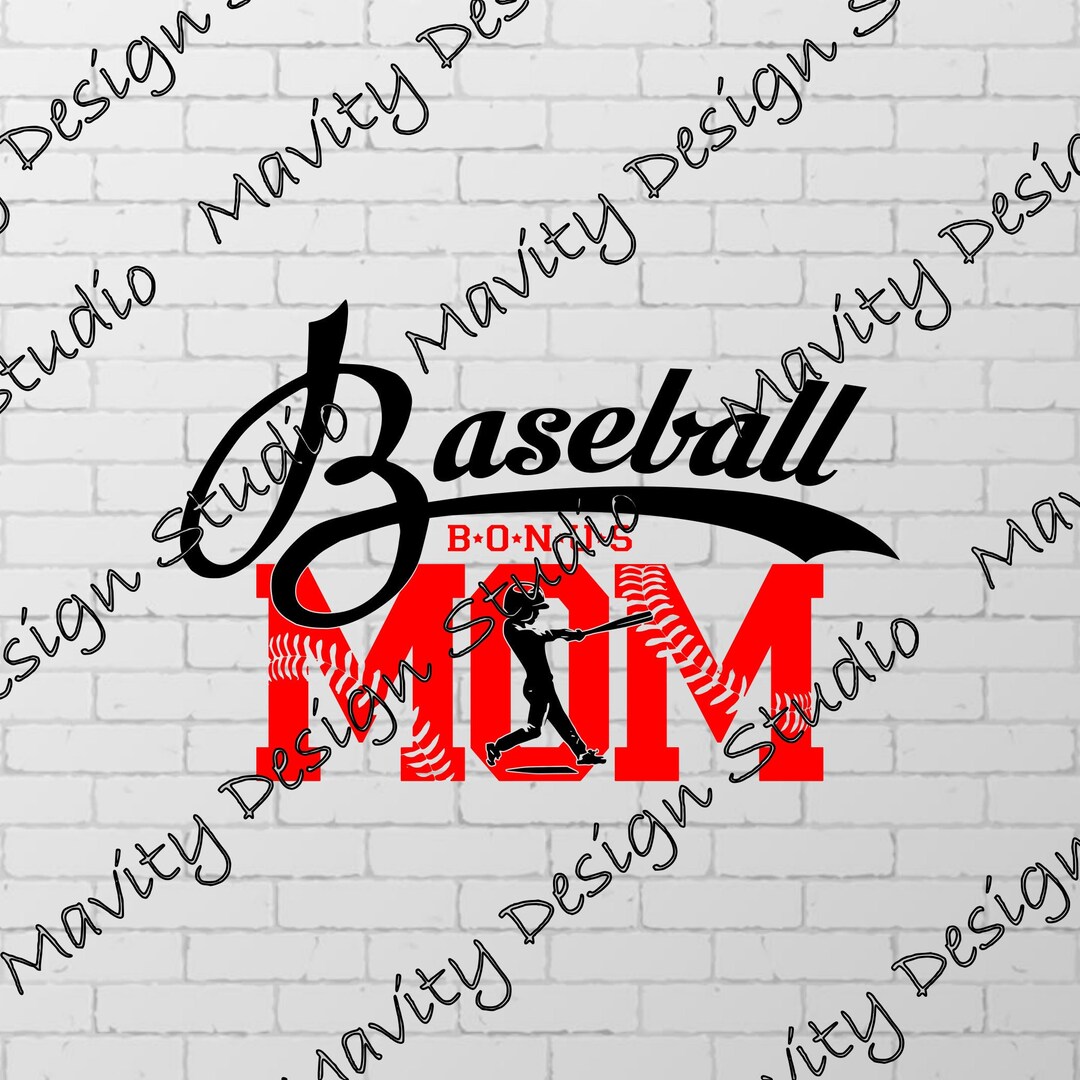 Baseball Bonus Mom PNG | Baseball Step Mom SVG | Files for Cricut | Svg ...