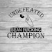 Undefeated Bean Flicking Champion SVG: Adult Humor Cut File (PNG ...