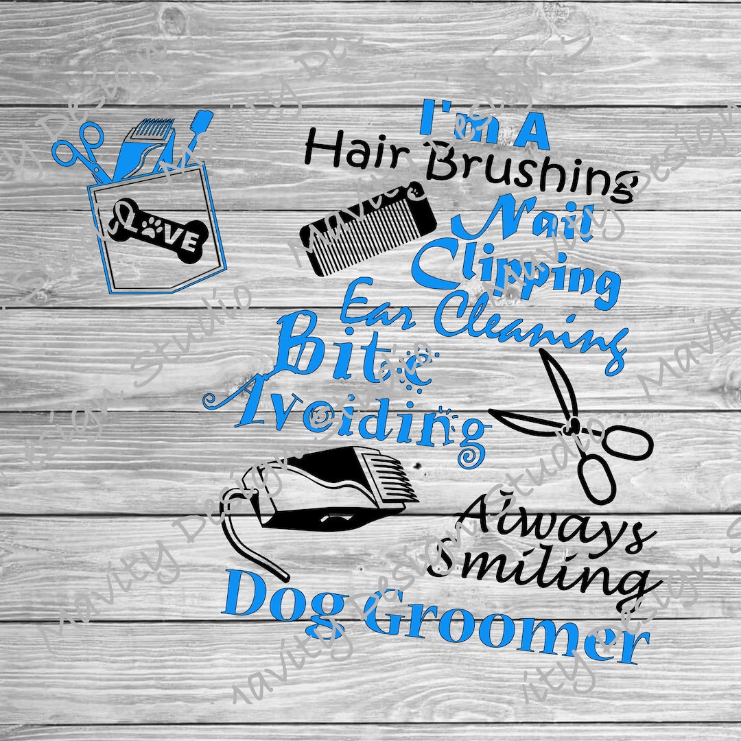 Dog Groomer Svg for Tshirt Front and Back | Dog Bather Svg | Png for ...