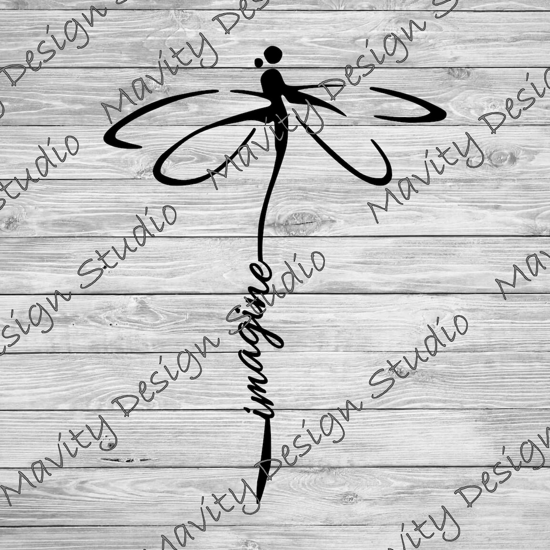 Dragonfly Svg | Imagine Svg | Inspirational Svg | Dragonfly Clipart ...